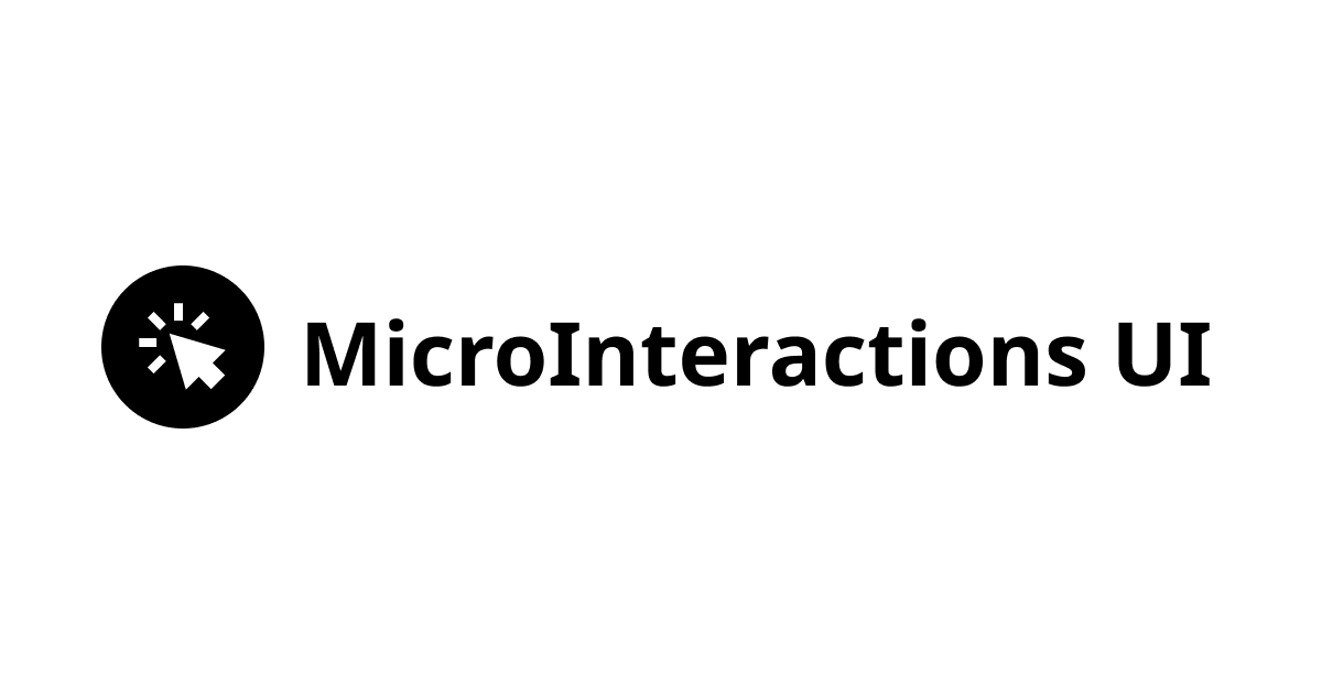 MicroInteractions UI MicroInteractions UI